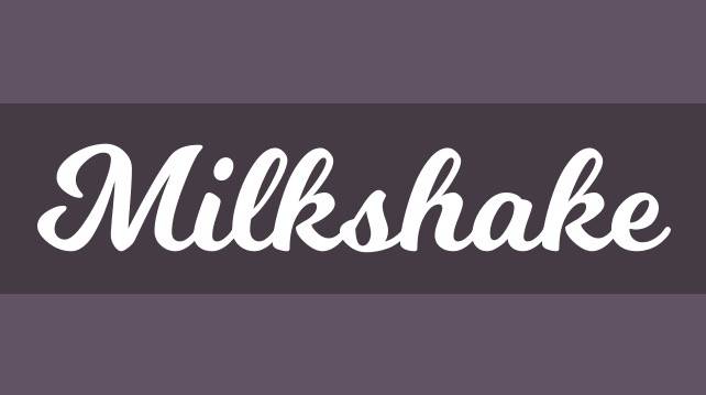 Milkshake font download - Fontspace.io