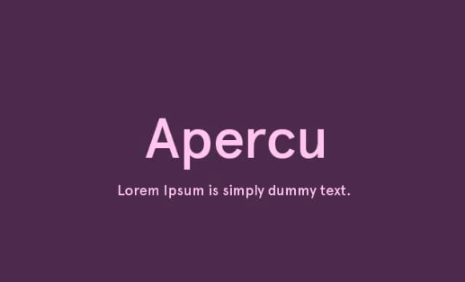 Apercu Font FREE download - Fontspace.io