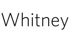 Whitney Font FREE Download - Fontspace.io