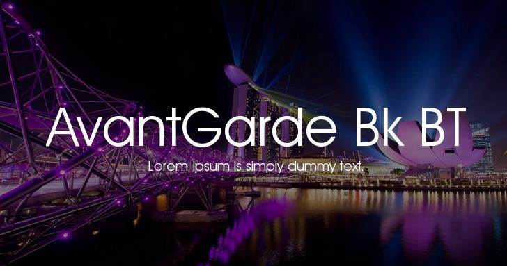 Avantgarde BK BT Font - Fontspace.io