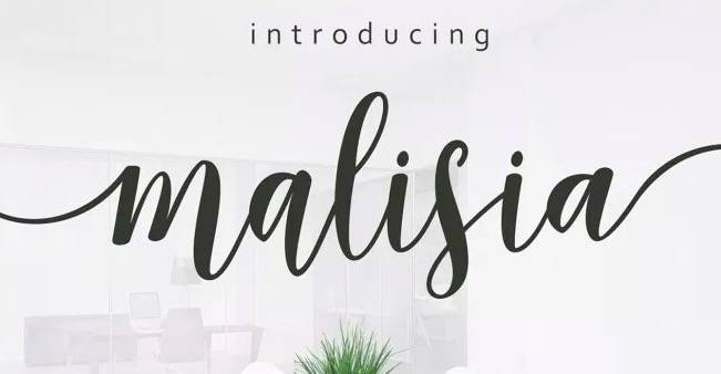 Malisia Script Font - Fontspace.io