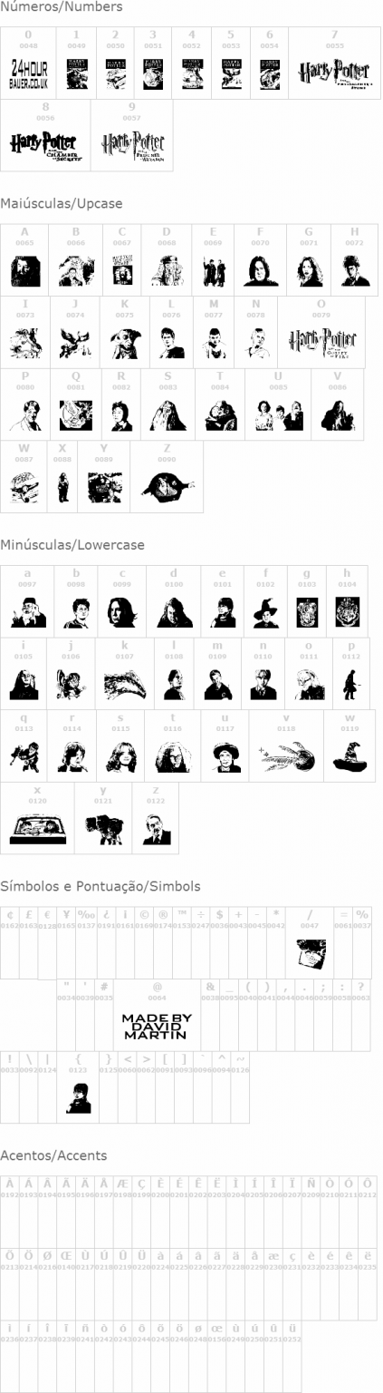 Harry Potter and the Dingbats Font - Fontspace.io