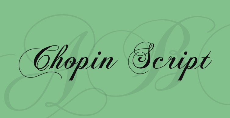 Chopin Script font - Fontspace.io