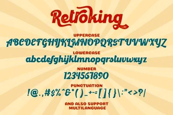 Retroking Retro Font - Fontspace.io