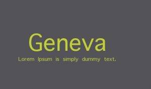 Geneva Font Download FREE - Fontspace.io