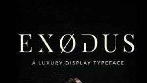 Exodus font - Fontspace.io