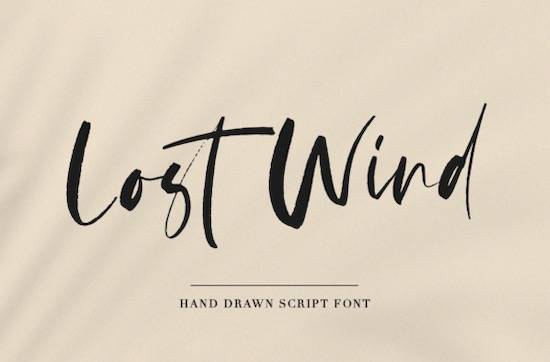Lost Wind font - Fontspace.io