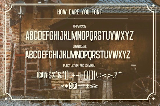 How Dare You Retro Vintage font - Fontspace.io