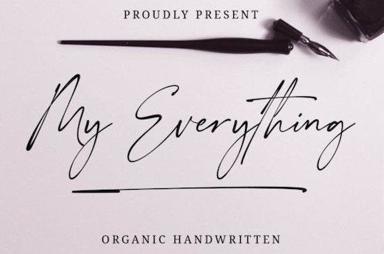 My Everything Organic font - Fontspace.io