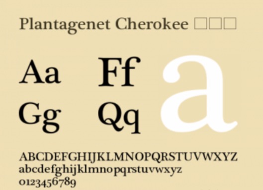 Plantagenet Cherokee Font - Fontspace.io