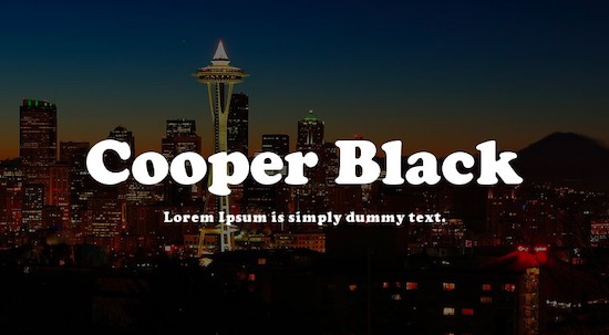 Cooper Black Font free - Fontspace.io