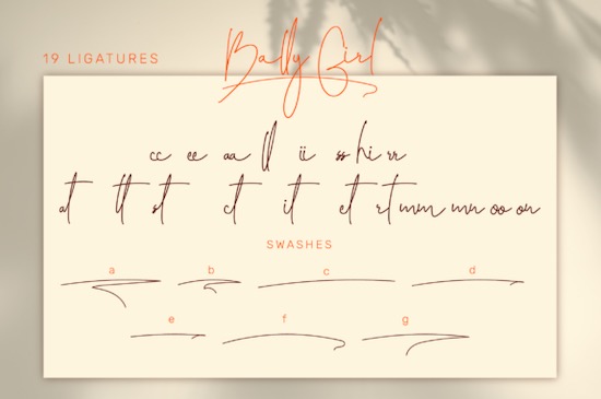 Bally Girl font free - Fontspace.io