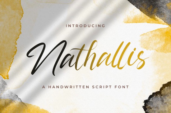 Nathallis font - Fontspace.io