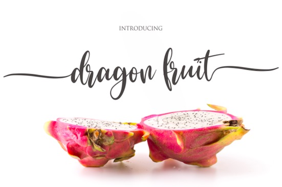 Dragon Fruit font free - Fontspace.io