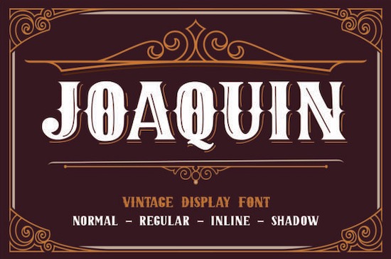 JOAQUIN font free - Fontspace.io