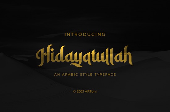 Hidayatullah font - Fontspace.io