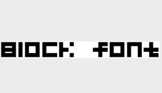 Block font - Fontspace.io