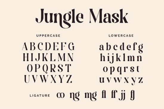 Jungle Mask font - Fontspace.io