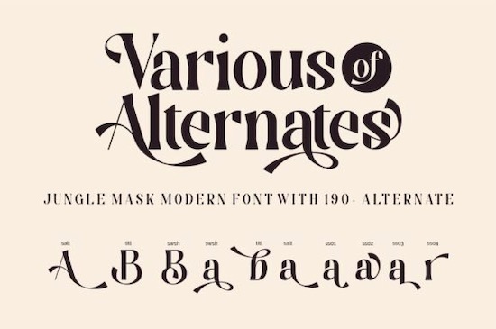 Jungle Mask font - Fontspace.io