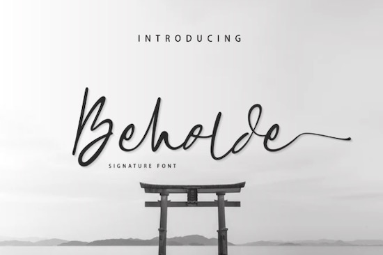 Beholde font - Fontspace.io