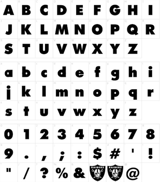 Raiders font - Fontspace.io