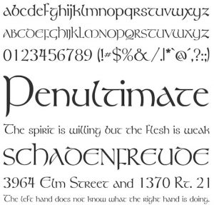 Tolkien Font - Fontspace.io