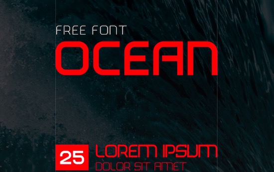 Ocean Font - Fontspace.io