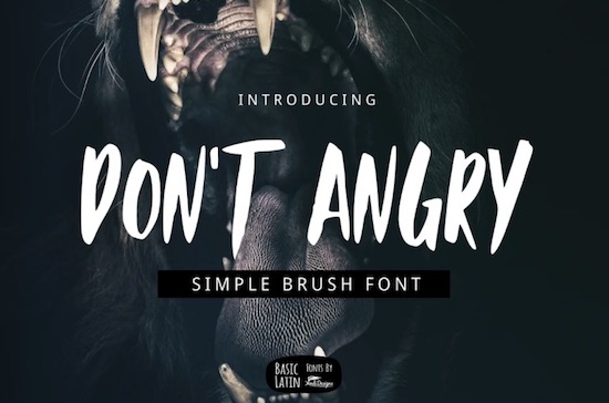 Don’t Angry Font - Fontspace.io