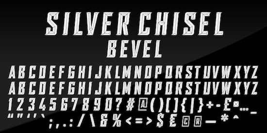 SILVER CHISEL Font - Fontspace.io