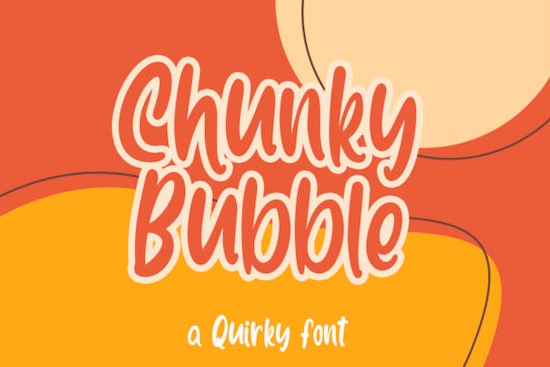 Chunky Bubble Font - Fontspace.io