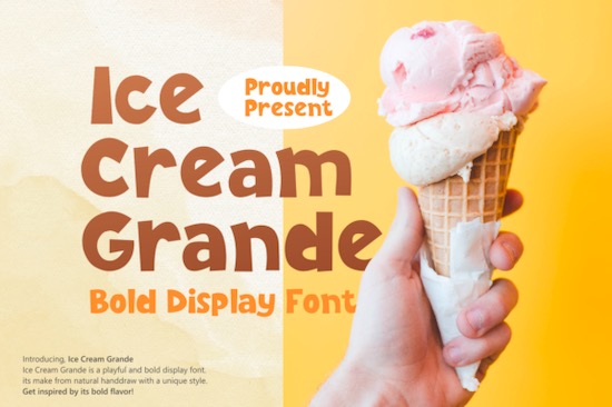 Ice Cream Grande Font - Fontspace.io