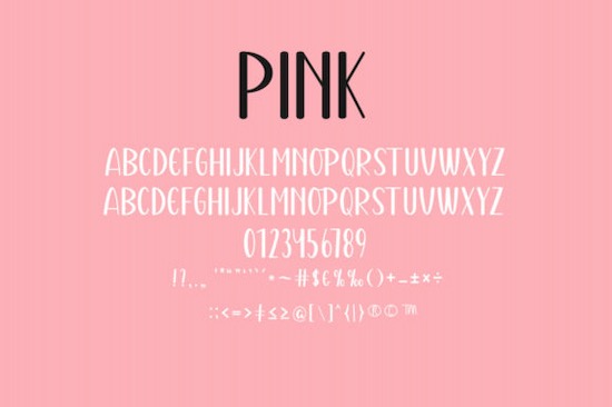 Pinkish Pink Font - Fontspace.io