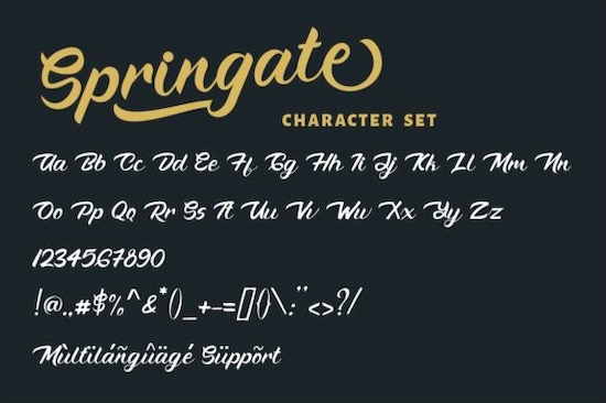 Springate Font - Fontspace.io