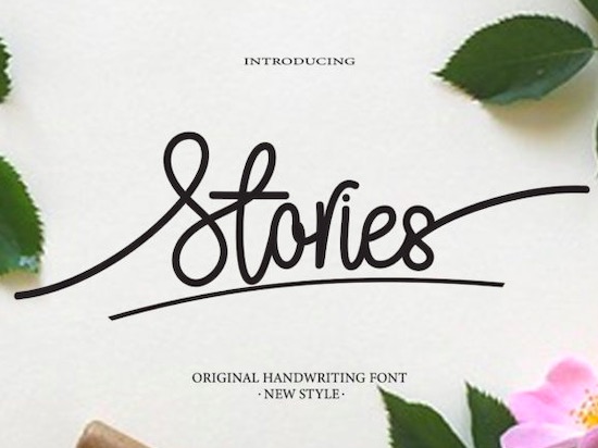 Stories Font - Fontspace.io