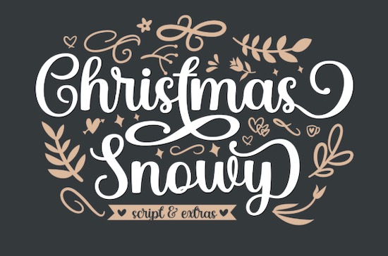 Christmas Snowy Font - Fontspace.io