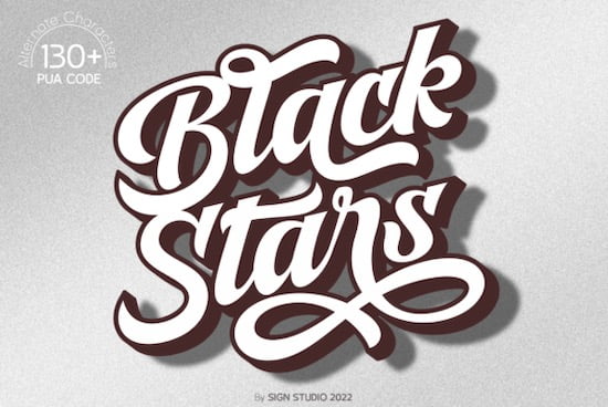 Black Stars Font from Sign Studios - Fontspace.io