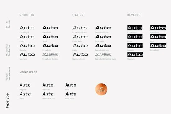 TT Autonomous Font from TypeType - Fontspace.io