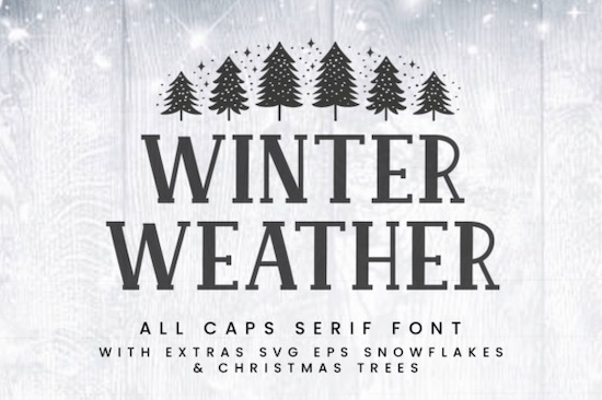 Winter Weather Font - Fontspace.io