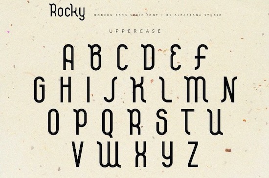 Rocky Display Font - Fontspace.io