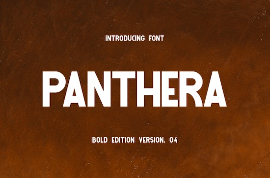Panthera Font - Fontspace.io