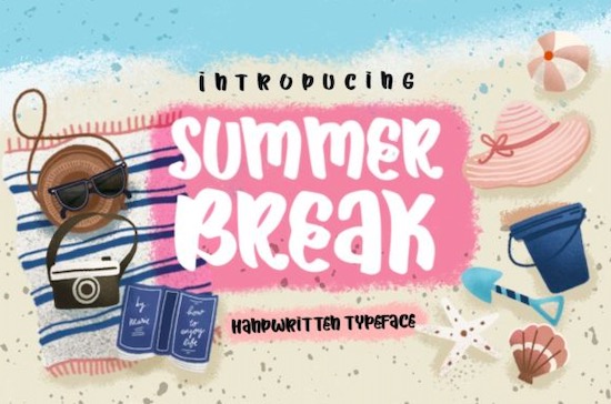 Download Summer Break Font (TTF, OTF) - Fontspace.io