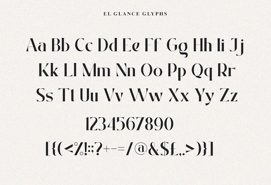 El Glance Font - Fontspace.io