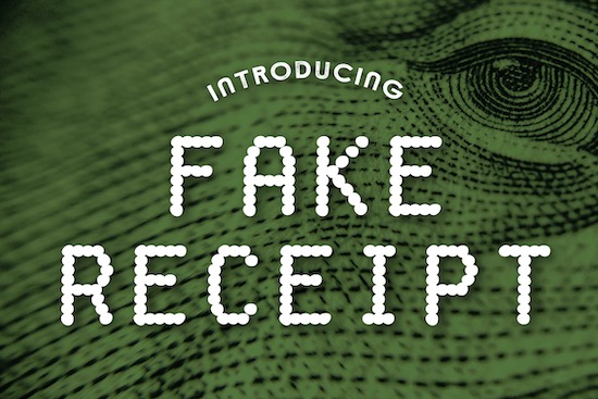Fake Receipt Font - Fontspace.io