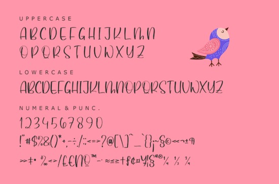 Awkward Humminbirds Font - Fontspace.io