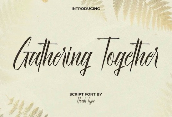 Gathering Together - FREE Fonts Download