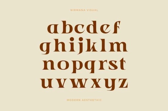 Modern Aesthetic Font - Fontspace.io