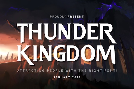 Thunder Kingdom Font - Fontspace.io