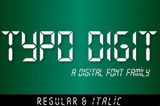 Typo Digit Font - Fontspace.io