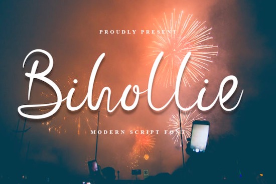 Bihollie Font - Fontspace.io