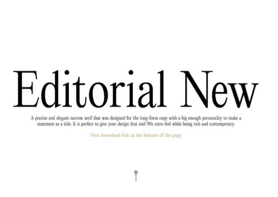 Editorial New Font - Fontspace.io